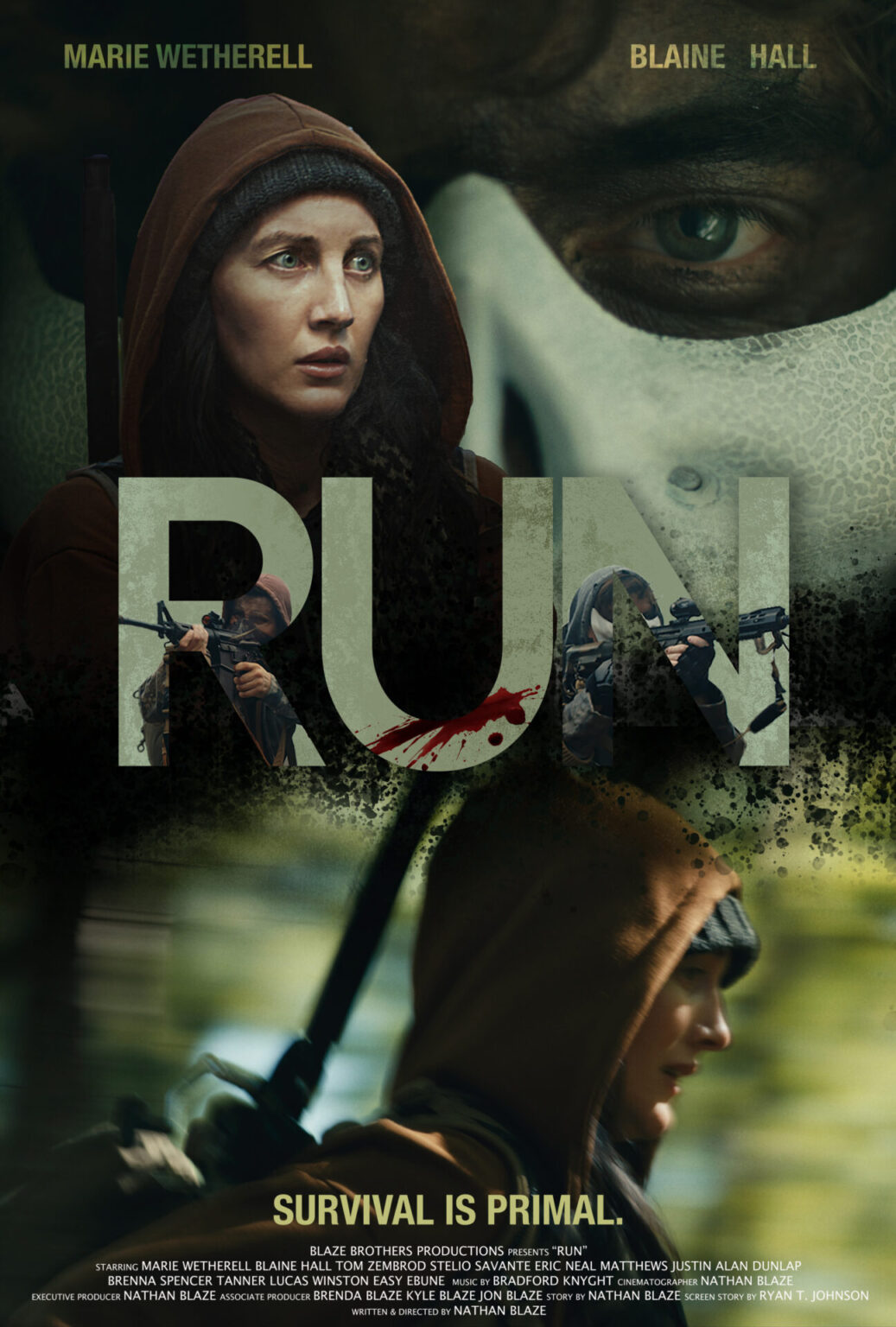 Nathan Blaze’s Directorial Debut Feature Thriller ‘Run’ Trailer Release – Stars Marie Wetherell ...